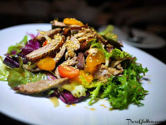 roast duck salad - PureGlutton