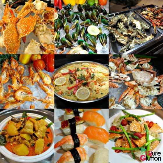Seafood Buffet Collage - PureGlutton